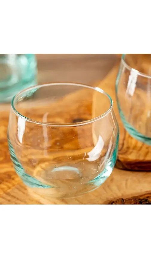 VERVE CULTURE Set Of 4 Stemless Wine Goblets In White