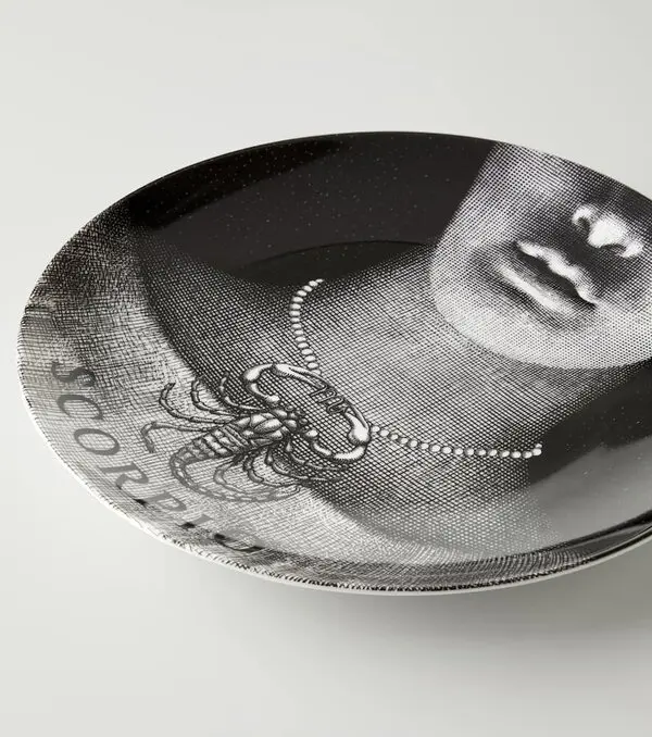 FORNASETTI Tema E Variazioni N.355 Scorpio Wall Plate - Black