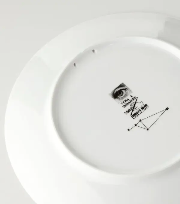 FORNASETTI Tema E Variazioni N.359 Pisces Wall Plate - Black