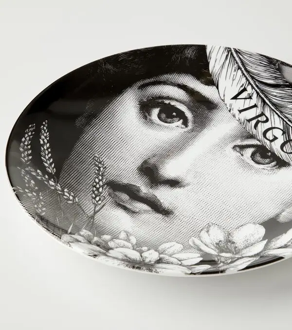 FORNASETTI Tema E Variazioni N.353 Virgo Wall Plate - Black