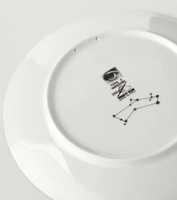 FORNASETTI Tema E Variazioni N.350 Gemini Wall Plate - Black