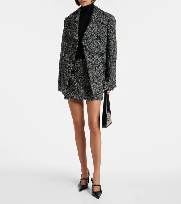 Sportmax Anemone Tweed Miniskirt
