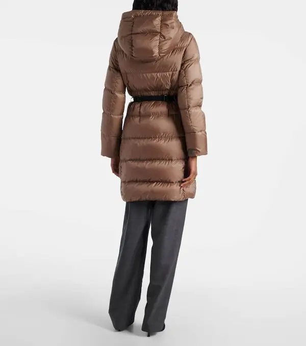 Max Mara The Cube Seipar Quilted Down Coat - Brown