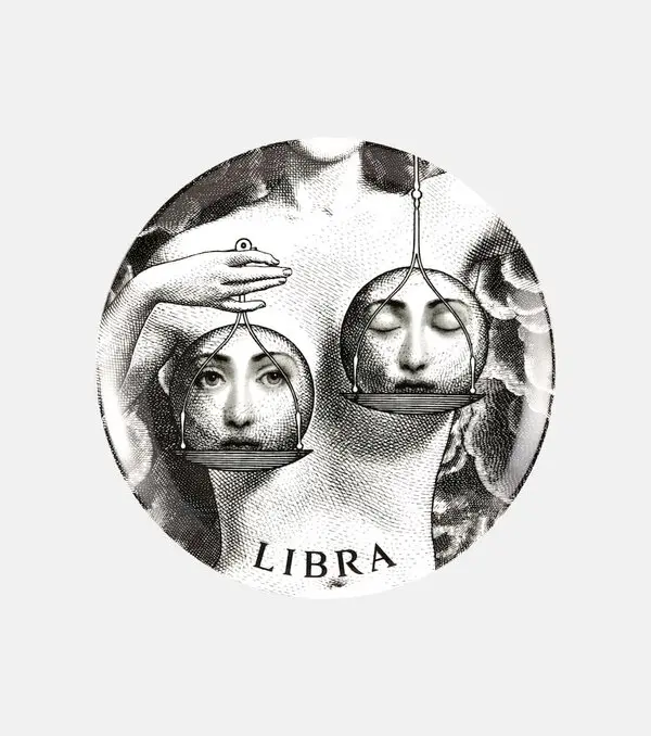 FORNASETTI Tema E Variazioni N.354 Libra Wall Plate - Black