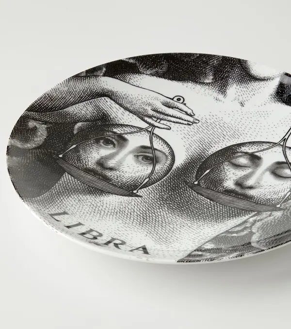 FORNASETTI Tema E Variazioni N.354 Libra Wall Plate - Black