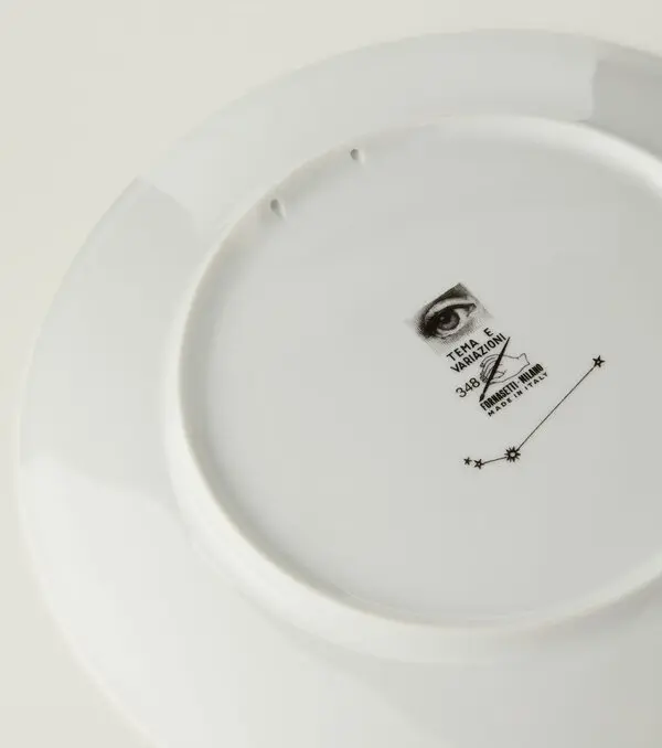 FORNASETTI Tema E Variazioni N.348 Aries Wall Plate - Black