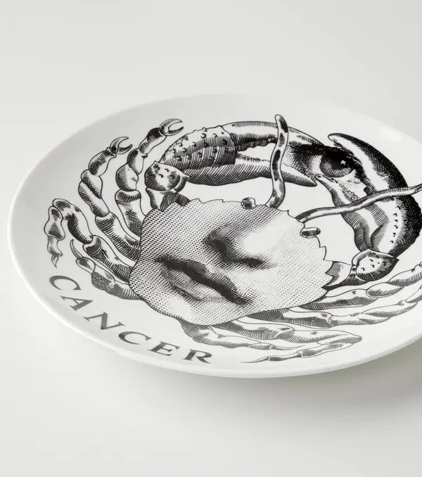 FORNASETTI Tema E Variazioni N.351 Cancer Wall Plate - Black