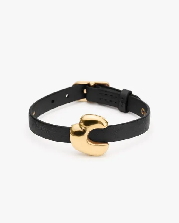 Cuyana Celestia Leather Bracelet - Black