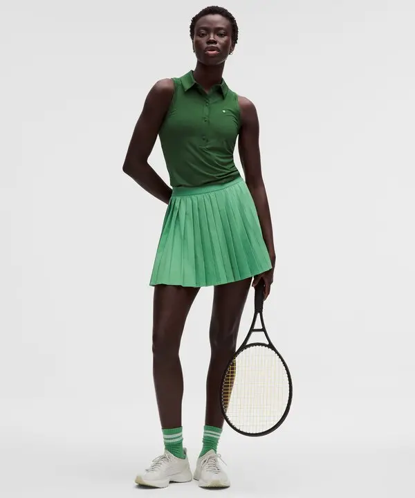 Lululemon High-rise Pleated Tennis Skirt - Canteen Green