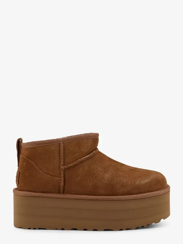 UGG Classic Ultra Mini Platform Ankle Boots - Brown