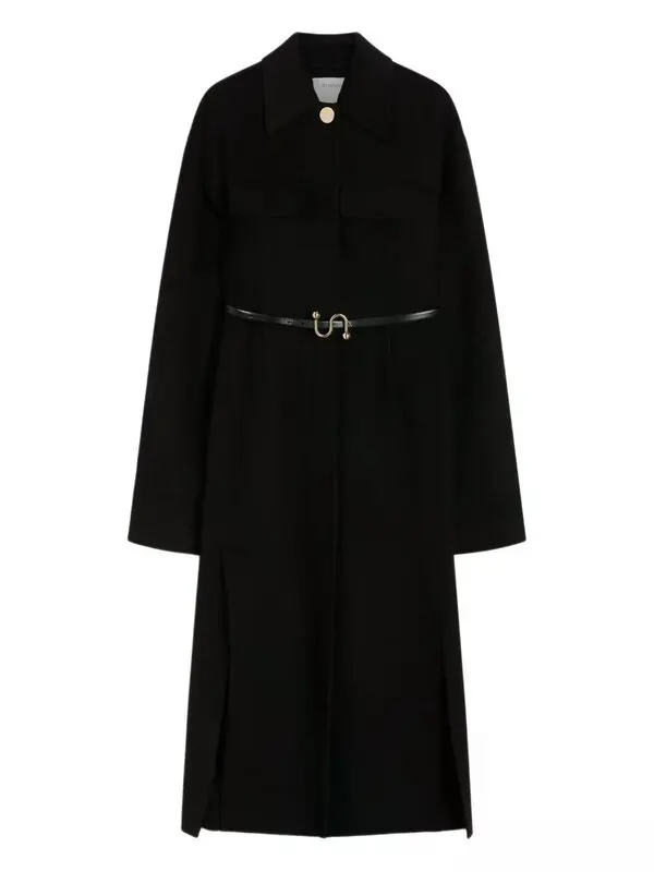 Sportmax Belted Virgin Wool Coat