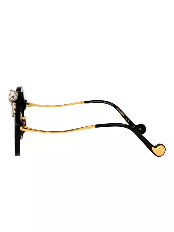 Anna-Karin Karlsson Rose Et La Roue Crystal-embellished Sunglasses
