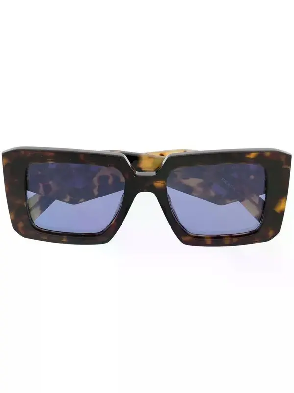 Prada Square-frame Sunglasses - Brown