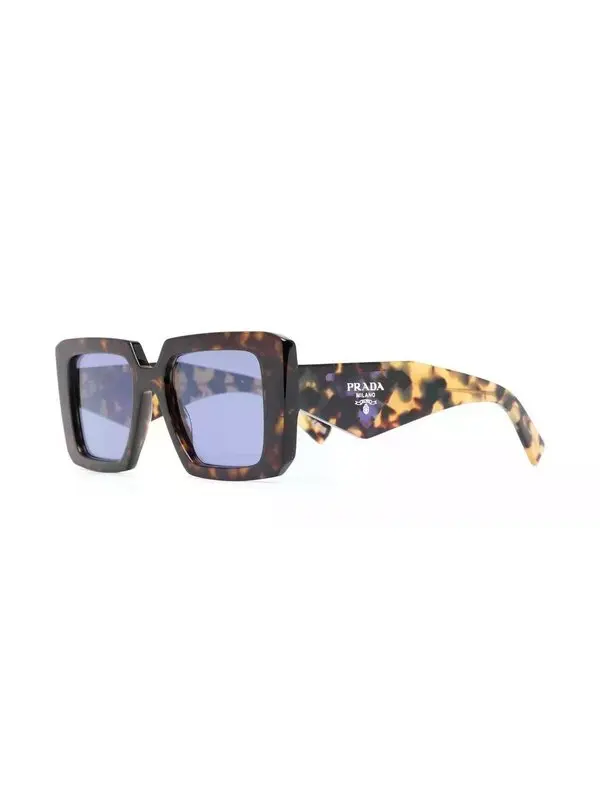 Prada Square-frame Sunglasses - Brown