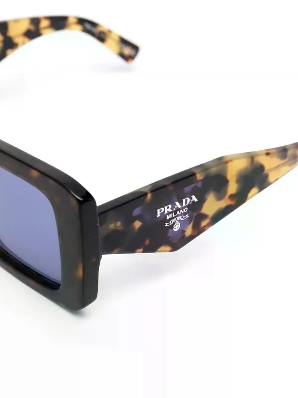 Prada Square-frame Sunglasses - Brown