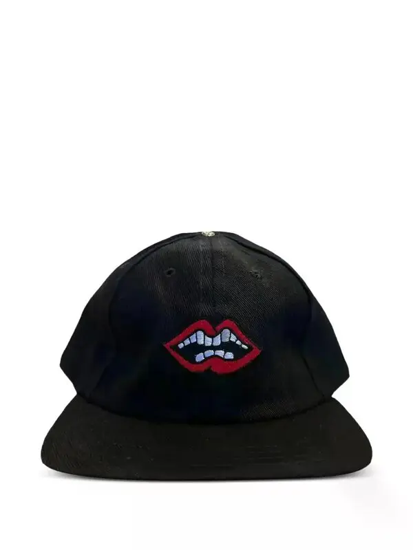 Chrome Hearts Chomper Lip-motif Matty Boy Strapback Hat - Black