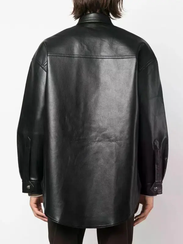 Nanushka Martin Leather Overshirt