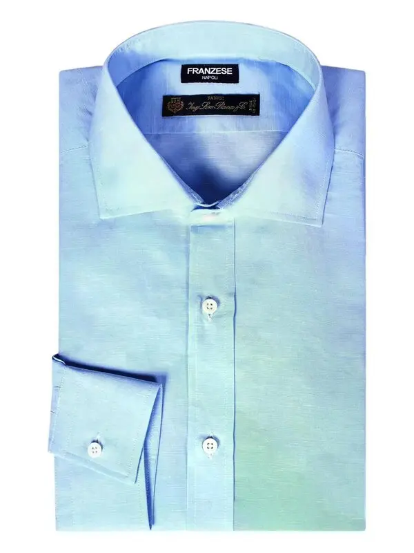 FRANZESE COLLECTION Spread-collar Long-sleeve Shirt