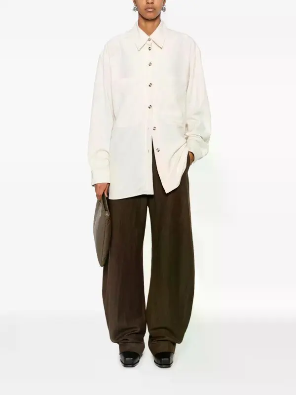 Nanushka Fabian Logo-embroidered Shirt