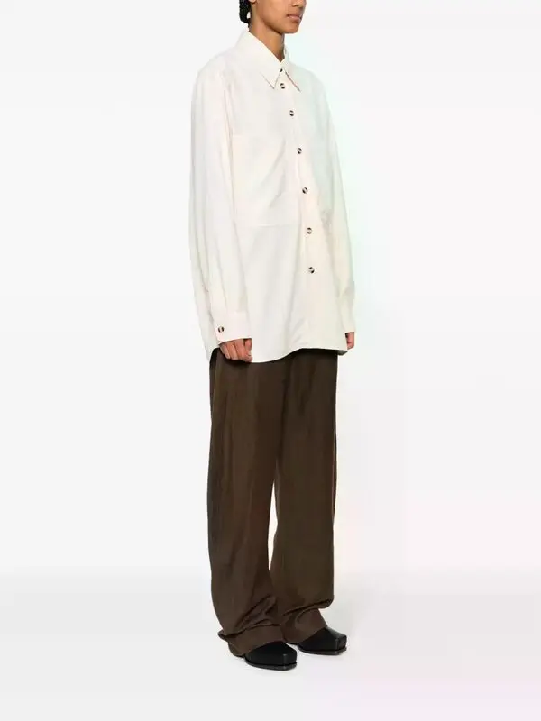 Nanushka Fabian Logo-embroidered Shirt