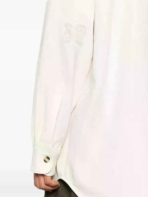 Nanushka Fabian Logo-embroidered Shirt