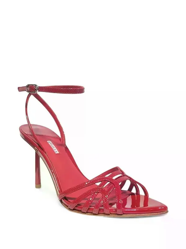 LE SILLA 80mm Bella Patent-leather Ankle-strap Sandals