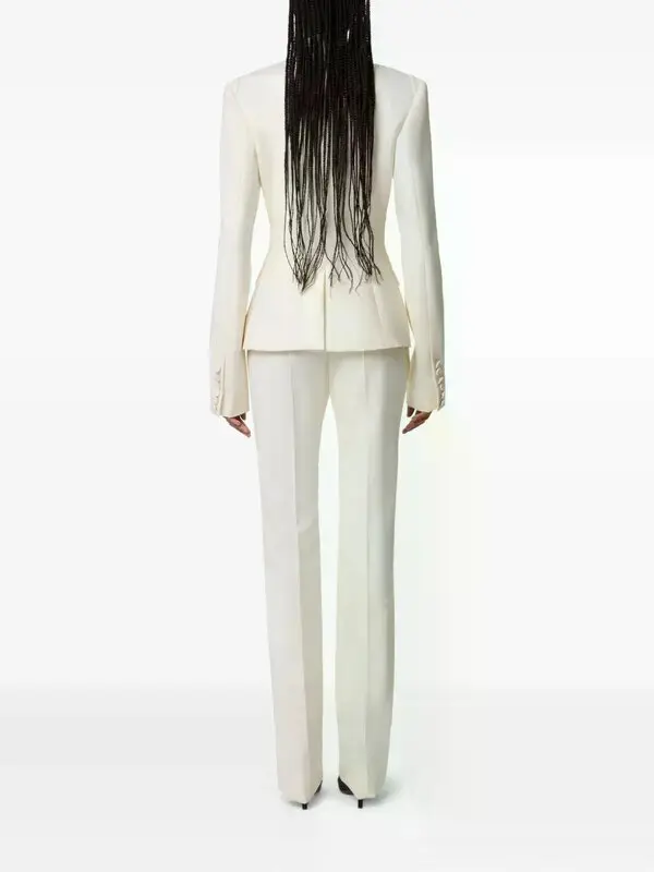 Nina Ricci Draped-scarf Double-breasted Blazer