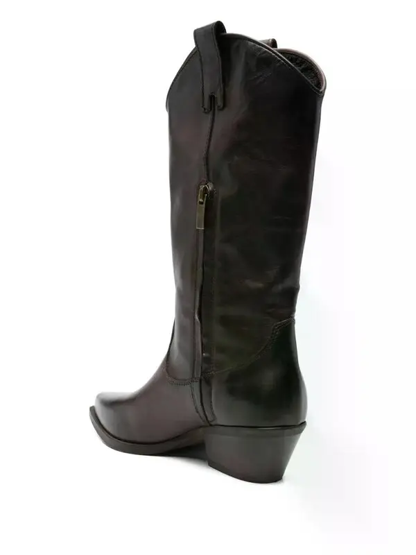 METISSE 40mm Pointed-toe Leather Boots