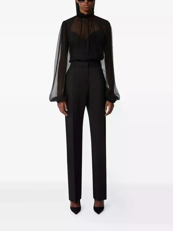 Nina Ricci High-neck Ruffled Top