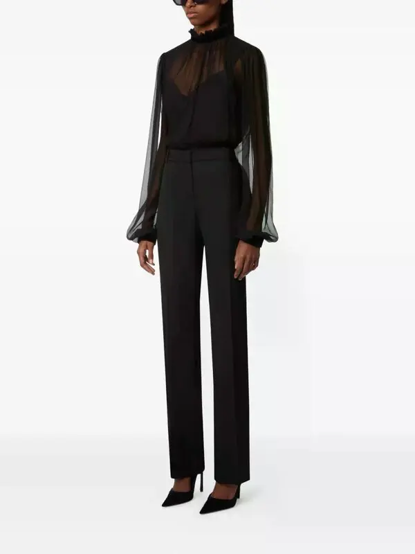 Nina Ricci High-neck Ruffled Top
