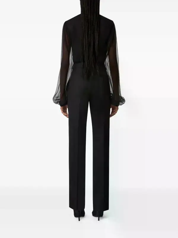 Nina Ricci High-neck Ruffled Top