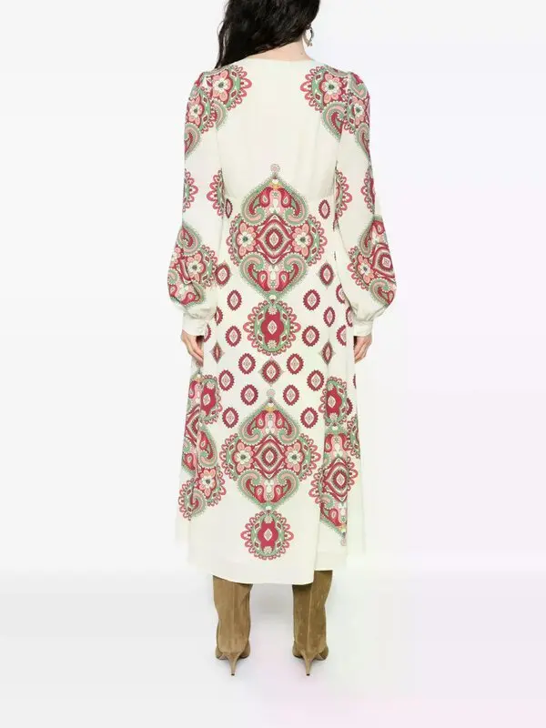 Etro Paisley-print Long-sleeve Dress