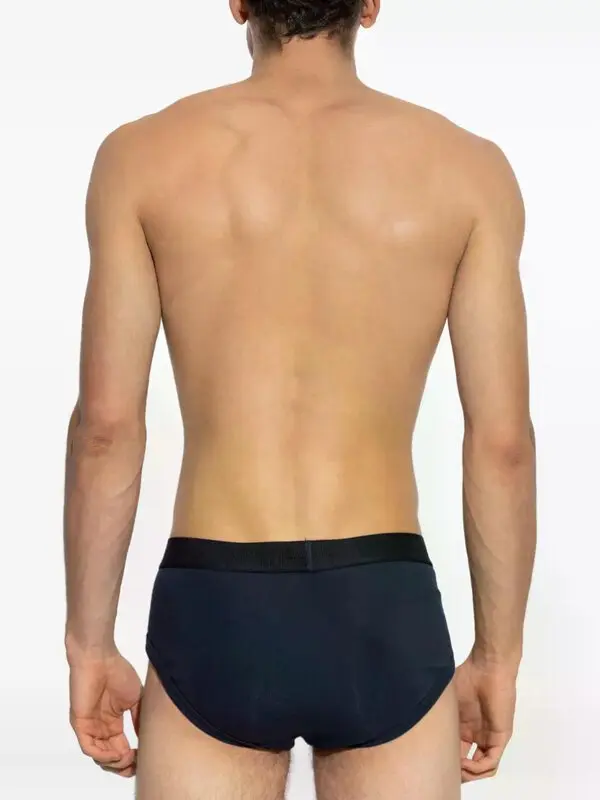 TOM FORD Logo-waistband Briefs - Blue