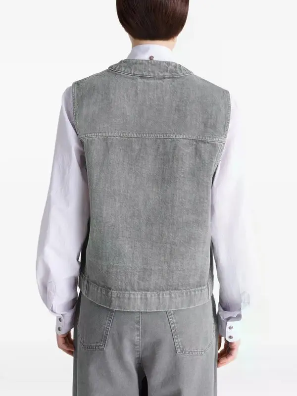 LEMAIRE Button-fastening Denim Gilet