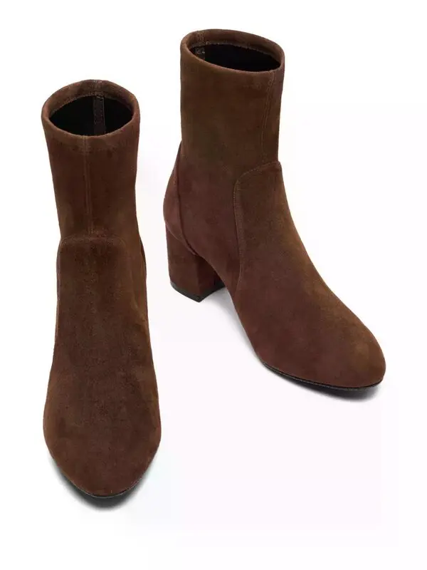 STUART WEITZMAN Block-heel Suede Boots
