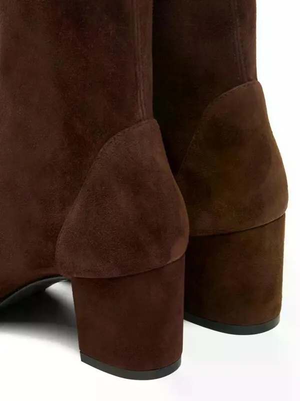 STUART WEITZMAN Block-heel Suede Boots