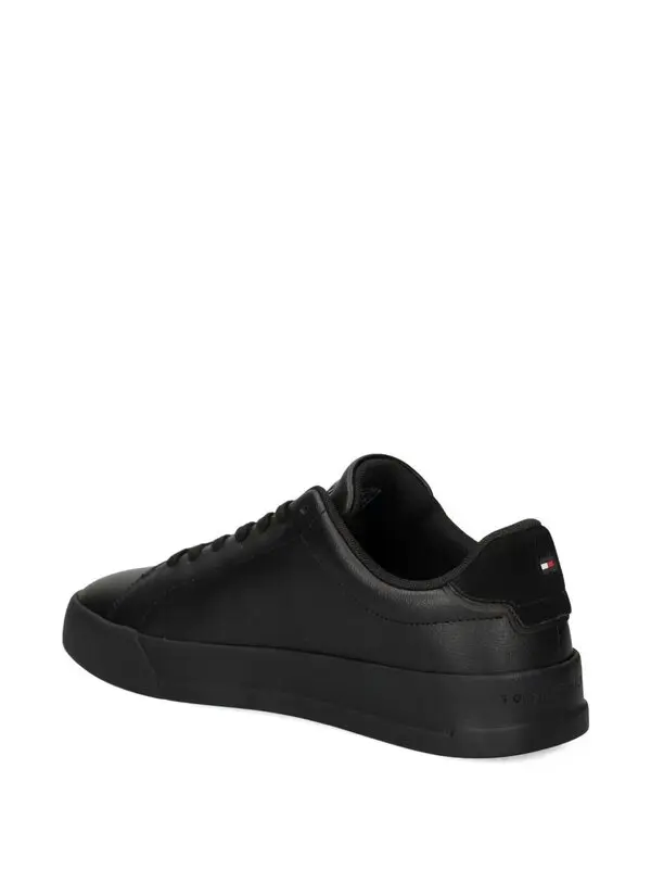 Tommy Hilfiger Leather Sneakers - Black