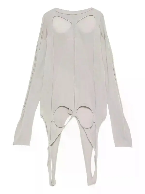 Rick Owens Slashed Back-detail Sweater - Grey