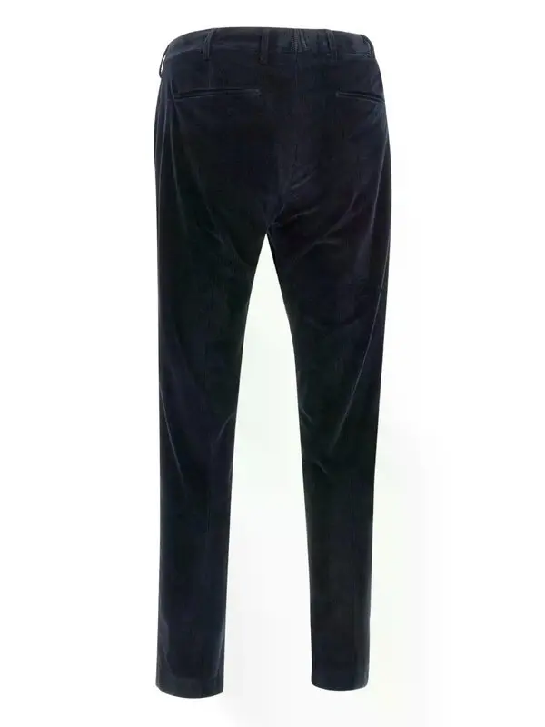 PT TORINO Pleat-front Corduroy Trousers - Blue