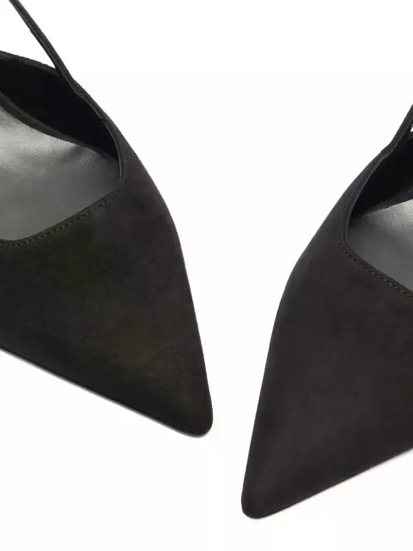 STUART WEITZMAN 50mm Vinnie Slingback Pointed-toe Pumps - Black
