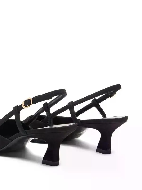 STUART WEITZMAN 50mm Vinnie Slingback Pointed-toe Pumps - Black