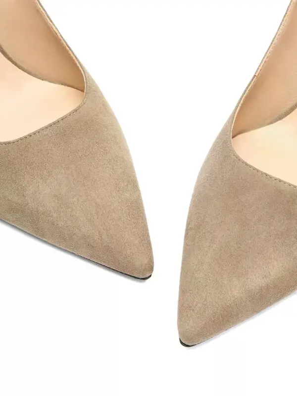 STUART WEITZMAN 85mm Power Suede Pointed-toe Pumps