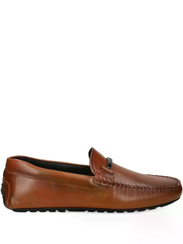 BOSS Nappa Leather Driver Shoes With Branded Hardware