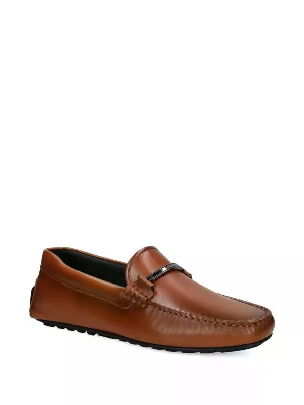 BOSS Nappa Leather Driver Shoes With Branded Hardware