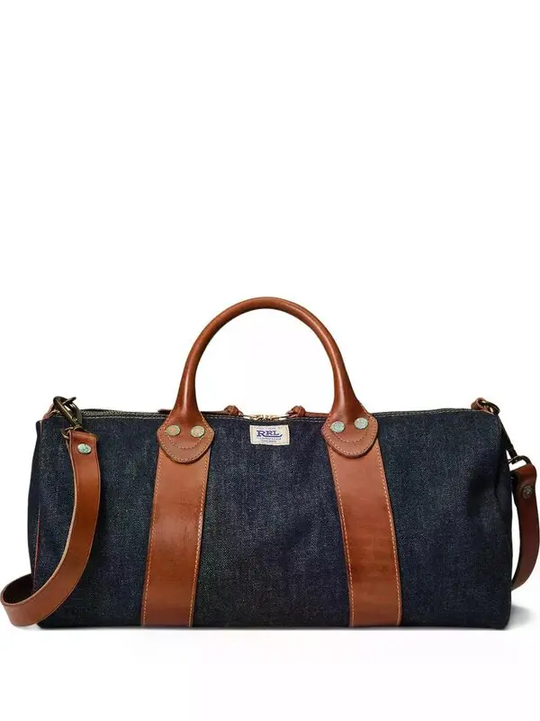 Ralph Lauren Leather-trim Denim Holdall - Blue