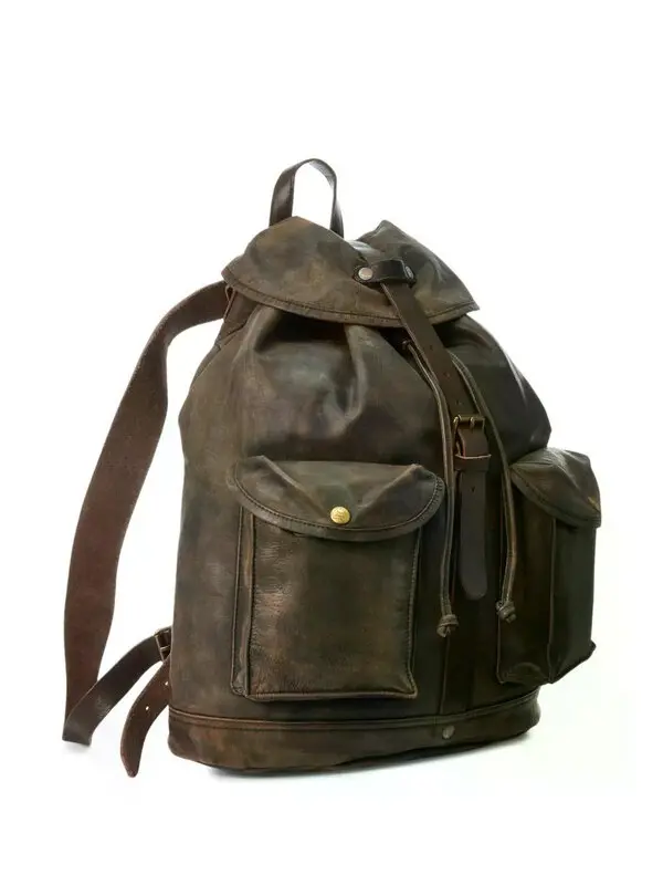 Ralph Lauren Distressed Leather Rucksack