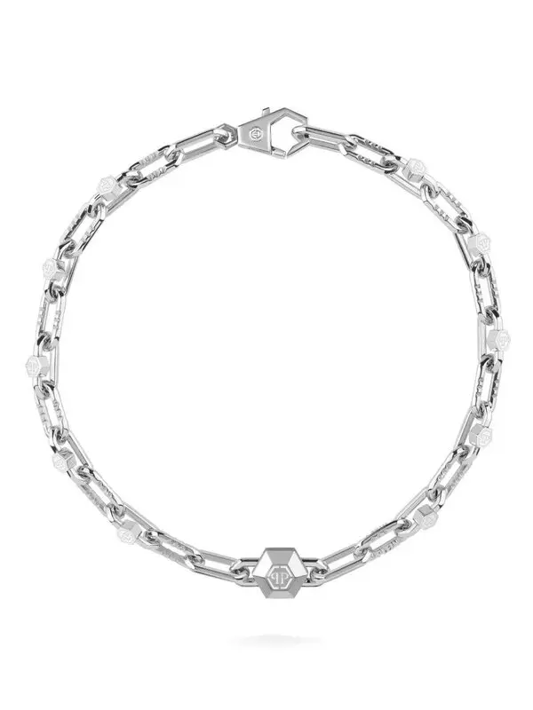 Philipp Plein Edge Necklace - Silver