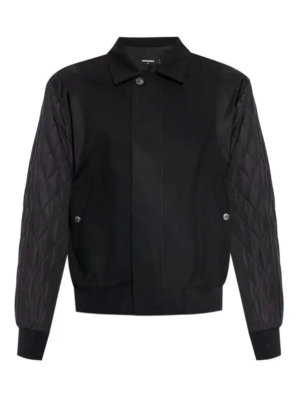 Dsquared2 Quilted-sleeve Bomber Jacket
