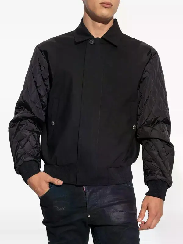 Dsquared2 Quilted-sleeve Bomber Jacket