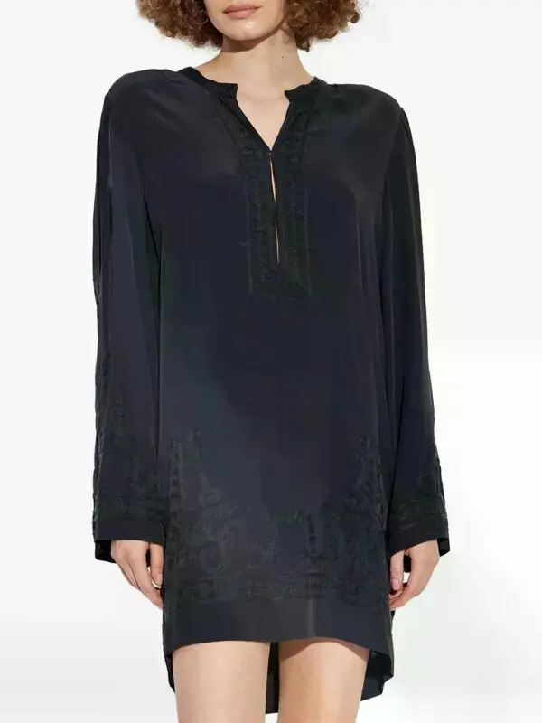 MARANT ETOILE Embroidered Paisley Mini Dress